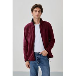 Herren Pl&uuml;sch Rei&szlig;verschluss Sweatshirt