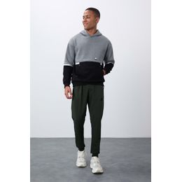 Herren Kapuzenpullover mit Farbblockierung