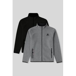 Herren Pl&uuml;sch Zip-Front Sweatshirt