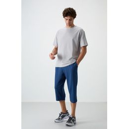 Herren Mid-Waist Weite Capri-Shorts