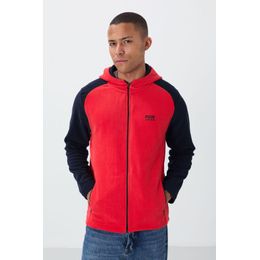 Herren Pl&uuml;sch Zip-Up Kapuzenpullover