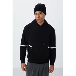 Herren Kapuzen-Sweatshirt mit Farbbl&ouml;cken