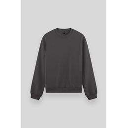 Herren Unifarben Rundhals-Sweatshirt