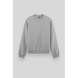 Herren Unifarben Rundhals-Sweatshirt