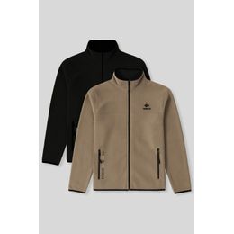 Herren Pl&uuml;sch Zip-Front Sweatshirt
