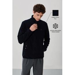 Herren Pl&uuml;sch Zip-Front Sweatshirt