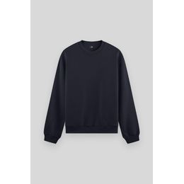 Herren Unifarben Rundhals-Sweatshirt