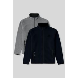 Herren Pl&uuml;sch Zip-Front Sweatshirt