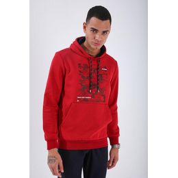 Herren Kapuzenpullover mit Camouflage-Druck