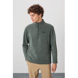 Herren Fleece-Halbzip Sweatshirt