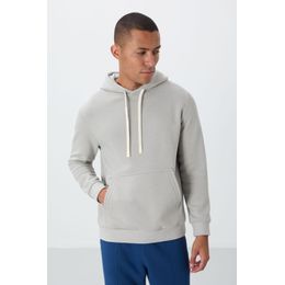 Herren Unifarben Kapuzensweatshirt mit Tasche