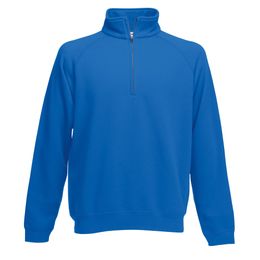 Fruit of the Loom Herren Premium 70/30 Zip Neck Sweatshirt (K&ouml;nigsblau)