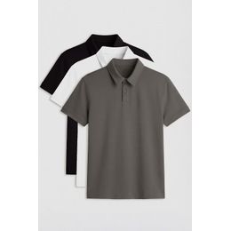 Herren Baumwolle-Elasthan Polo T-Shirt