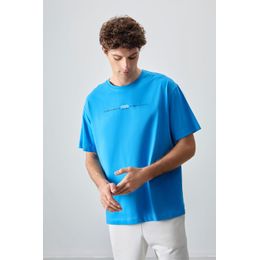 &Uuml;bergr&ouml;&szlig;en Baumwoll Crew-Neck Bedrucktes T-Shirt