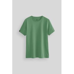 Herren Baumwolle Elasthan Rundhals T-Shirt