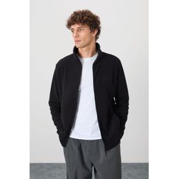 Herren Pl&uuml;sch Zip-Front Sweatshirt