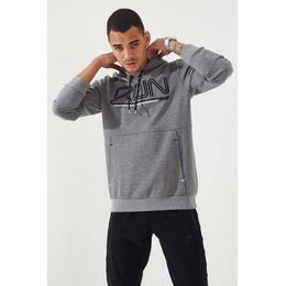 Herren Kapuzenpullover mit Logo-Print