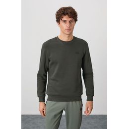 Herren Regular Fit Rundhals Sweatshirt