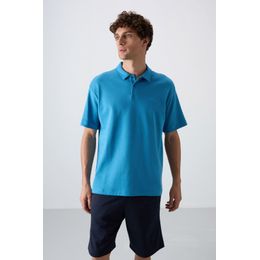 Herren Oversized Polo T-Shirt