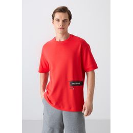&Uuml;bergr&ouml;&szlig;en Baumwollmischung Rundhalsausschnitt T-Shirt