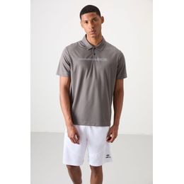 Herren Polo Kragen Knopf T-Shirt