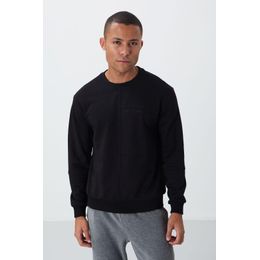 Herren Sweatshirt mit Rundhalsausschnitt