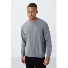 Herren Sweatshirt mit Rundhalsausschnitt