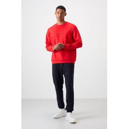 Bedrucktes Fleece-Sweatshirt- und Hosen-Set