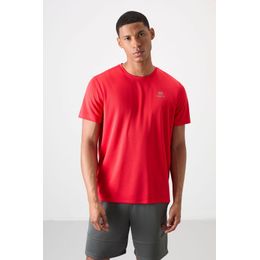 Herren Logo-Print Rundhals-T-Shirt