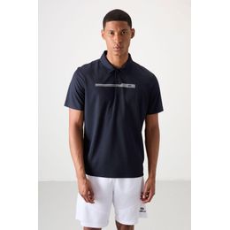 Herren Polo-Kragen Knopf-T-Shirt