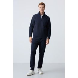 Herren Farbblockiertes Strick-Active-Set