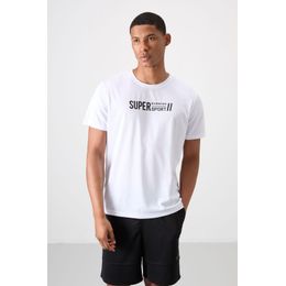 Herren T-Shirt mit Print und Rundhalsausschnitt