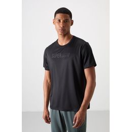 Herren T-Shirt mit Rundhalsausschnitt und Print