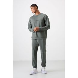 Bedrucktes Fleece-Sweatshirt- und Hosen-Set