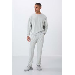 Herren Baumwoll-Polyester Fleece Sweatshirt und Hose Set