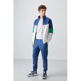 Herren Color-Blocked Zip Sweatshirt und Hosen Set