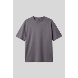 Oversized Baumwollmischung Rundhalsausschnitt T-Shirt