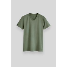 Herren V-Ausschnitt Kurzarm-T-Shirt