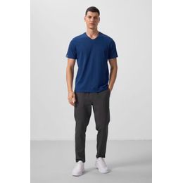 Herren V-Ausschnitt Kurzarm-T-Shirt