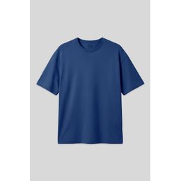 Oversized Baumwollmischung Rundhalsausschnitt T-Shirt