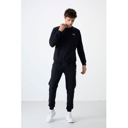 Herren Baumwoll-Polyester Fleece Sweatshirt- und Hosen-Set