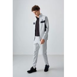 Herren Colorblock Fleece Sweatshirt- und Hosen-Set