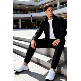 Herren Fleece Sweatshirt- und Hosen-Set