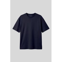 Oversized Baumwollmischung Rundhalsausschnitt T-Shirt