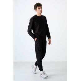 Herren Fleece Sweatshirt- und Hosen-Set