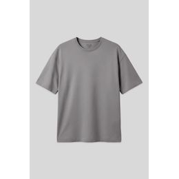 &Uuml;bergro&szlig;es Baumwoll-Crewneck-T-Shirt