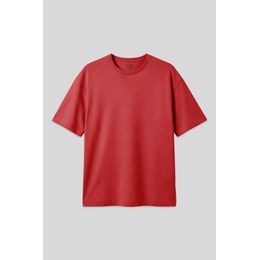 &Uuml;bergro&szlig;es Baumwoll-Crewneck-T-Shirt