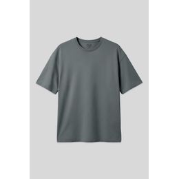 &Uuml;bergro&szlig;es Baumwoll-Crewneck-T-Shirt