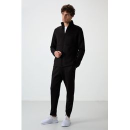 Herren Polyester Scuba Active Set mit Rei&szlig;verschluss-Kragen