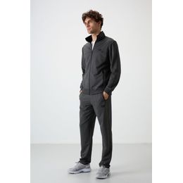 Herren Strick-Fleece Sweatshirt und Hose Set
